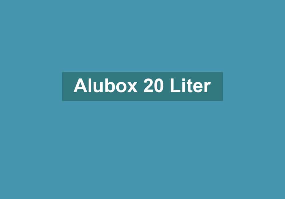 Alubox 20 Liter - stauraumcenter.de