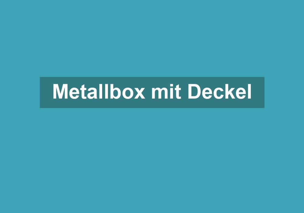 Metallbox mit Deckel - stauraumcenter.de